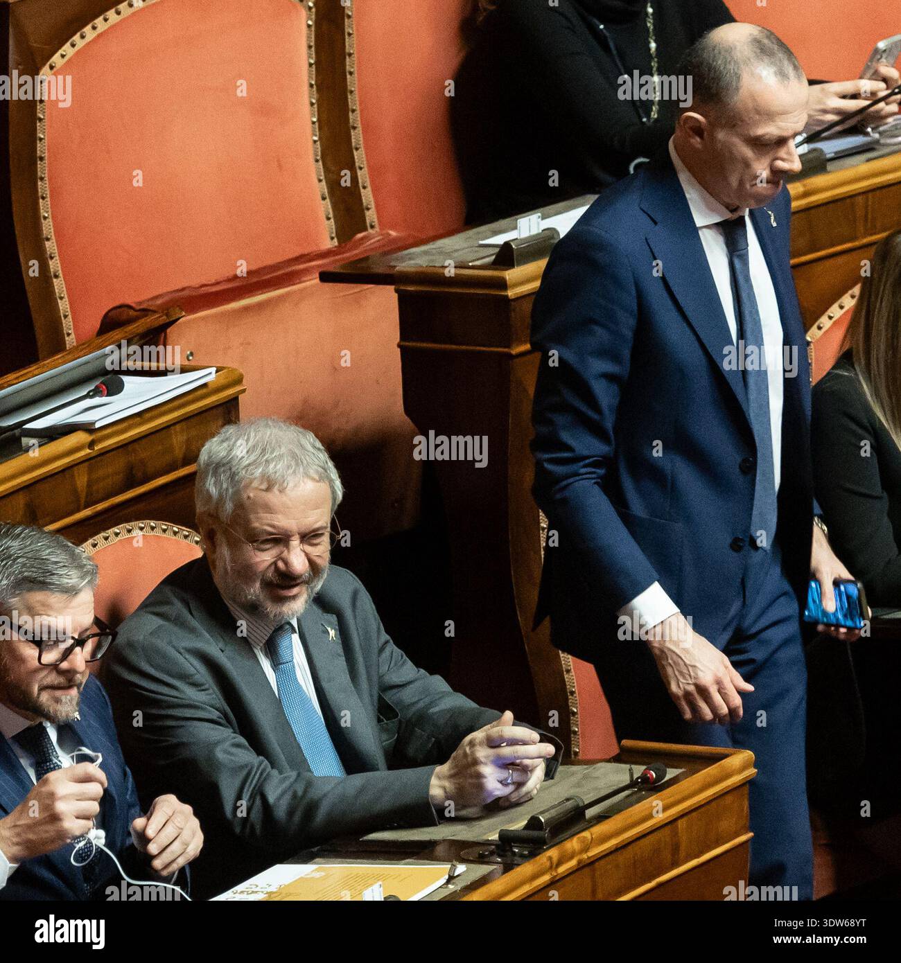 Roma, Italia. 25th Feb, 2026. Claudio Borghi, Massimiliano Romeo LEGA ...
