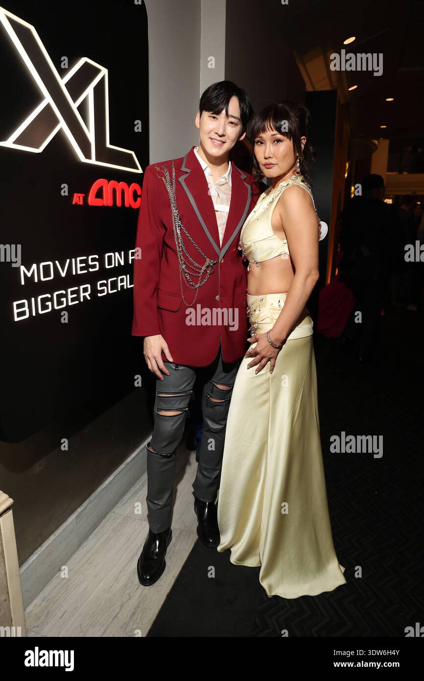 LOS ANGELES, CA- FEBRUARY 24: Kevin Woo and Cathy Shim at the Los ...