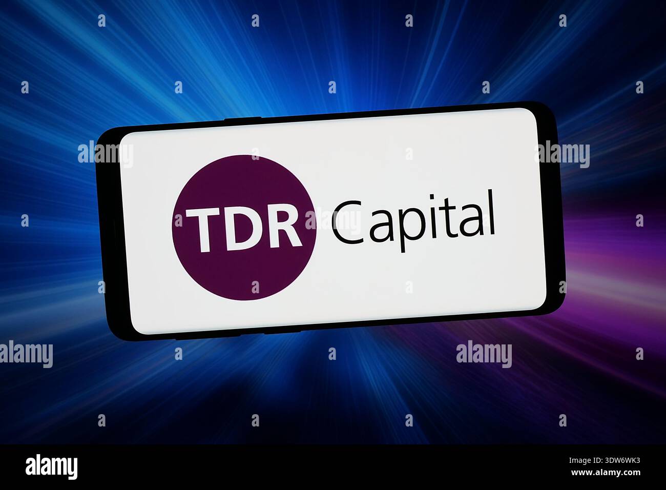 In this photo illustration, the logo of private equity company TDR ...