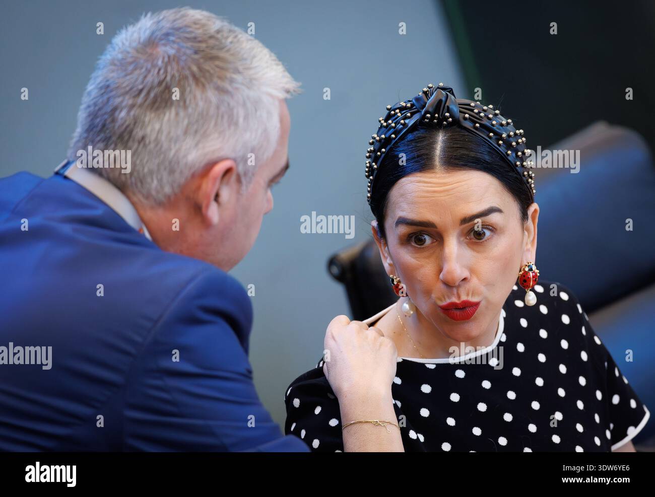 PS Isabella Greco pictured during a plenary session of the Walloon ...
