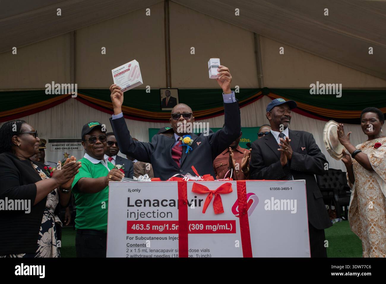 FILE - Zimbabwe's Minister of Health and Child Care Douglas Mombeshora ...