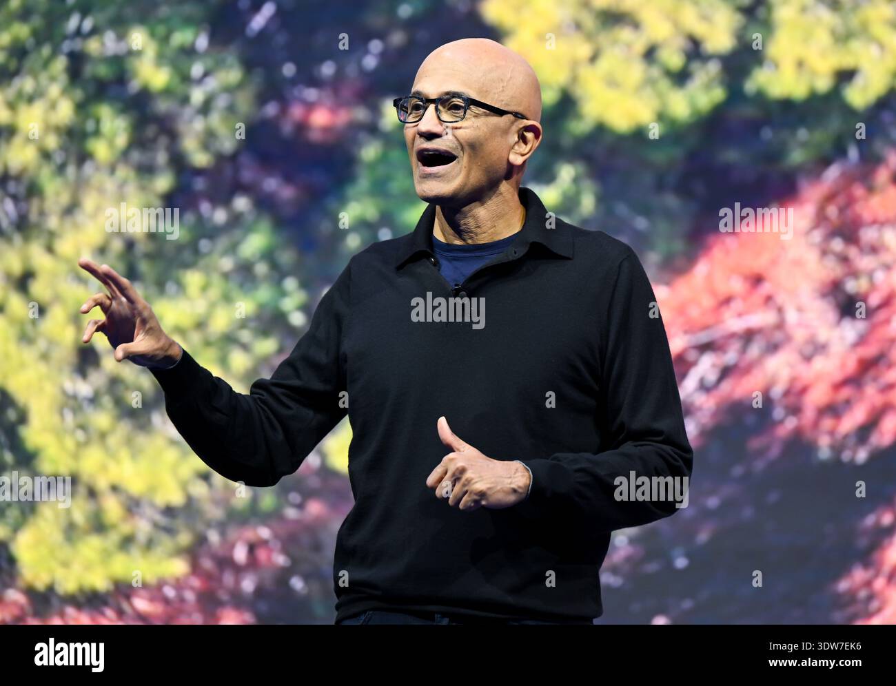 25 February 2026, Bavaria, Munich: Satya Nadella, CEO of Microsoft ...