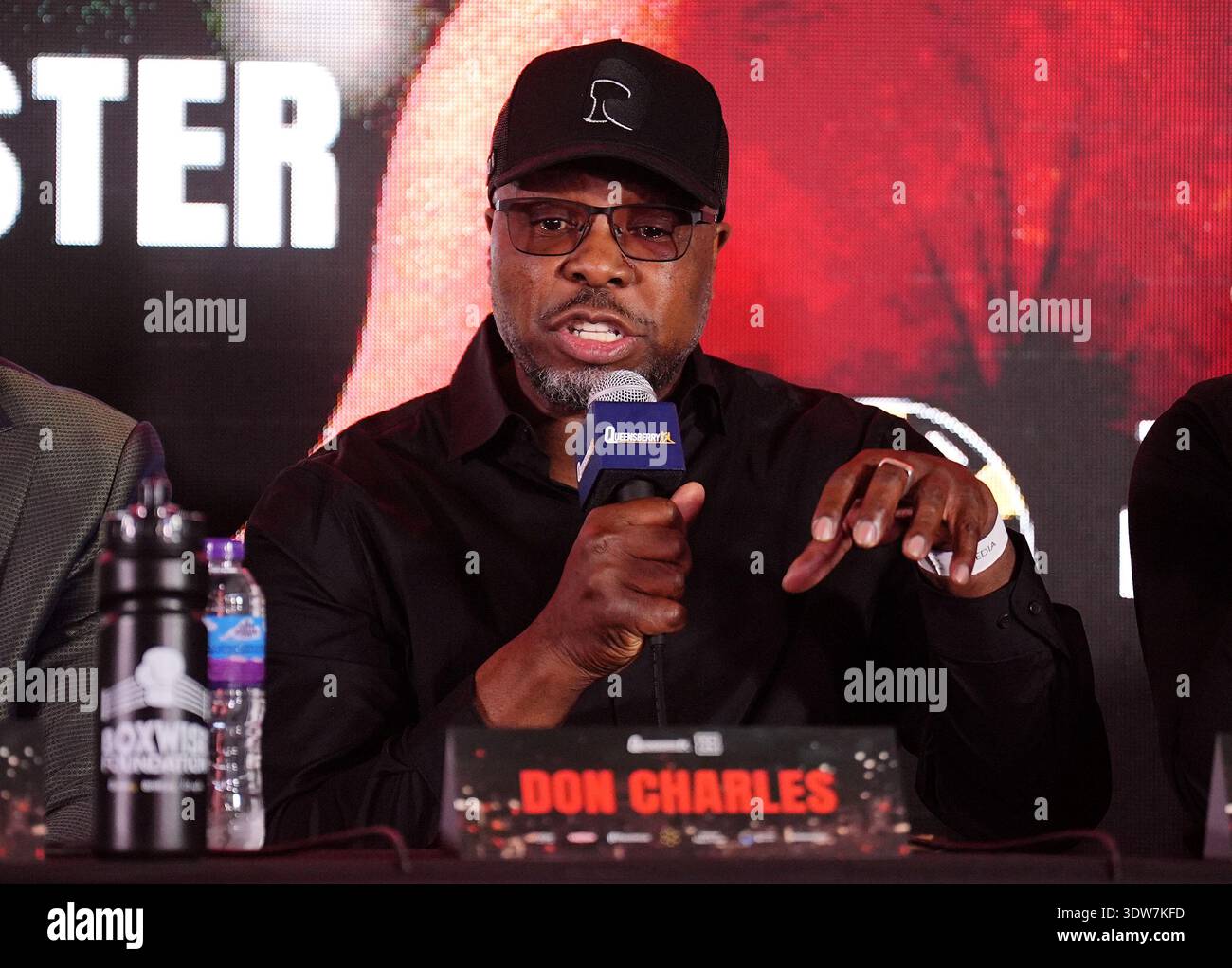 Don Charles during a press conference at The Dutch Hall, London ...