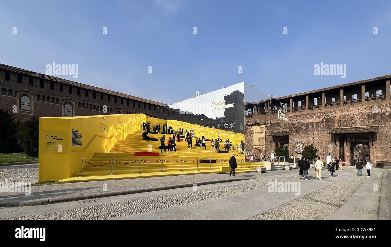 Milan, Italy - February 24, 2026: Casa Esselunga Milano Cortina 2026 ...