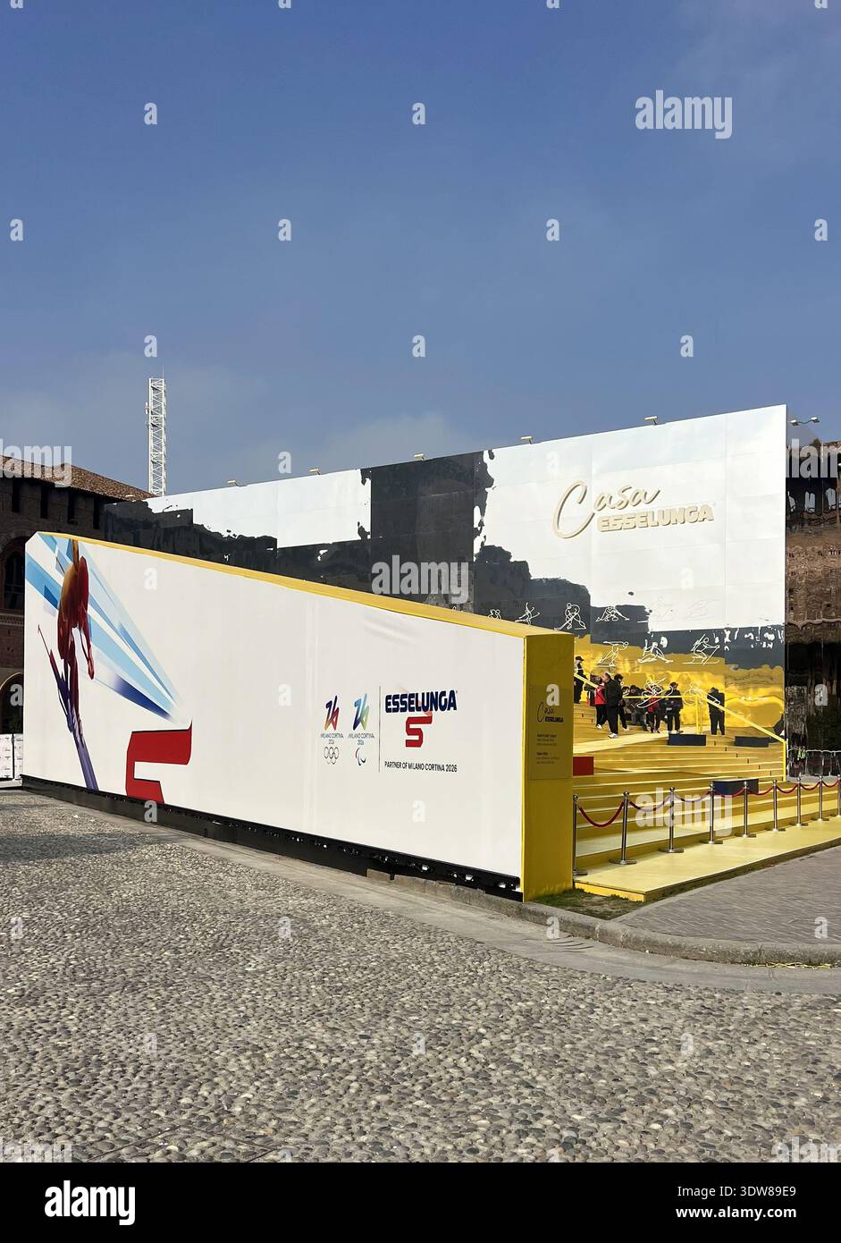 Milan, Italy - February 24, 2026: Casa Esselunga Milano Cortina 2026 ...