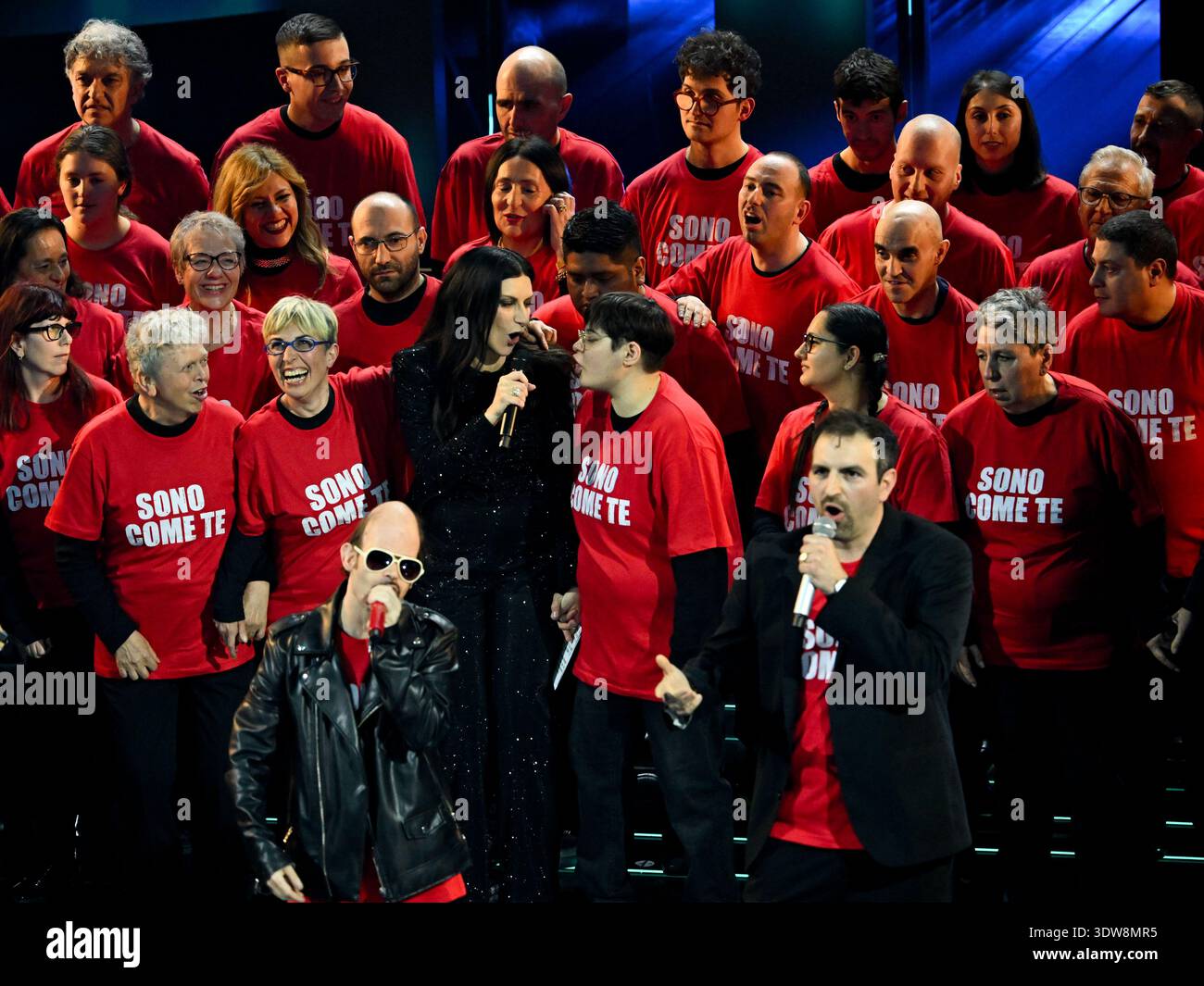 Sanremo, 76th Italian Song Festival. Second Night. Pictured: the Anffas ...