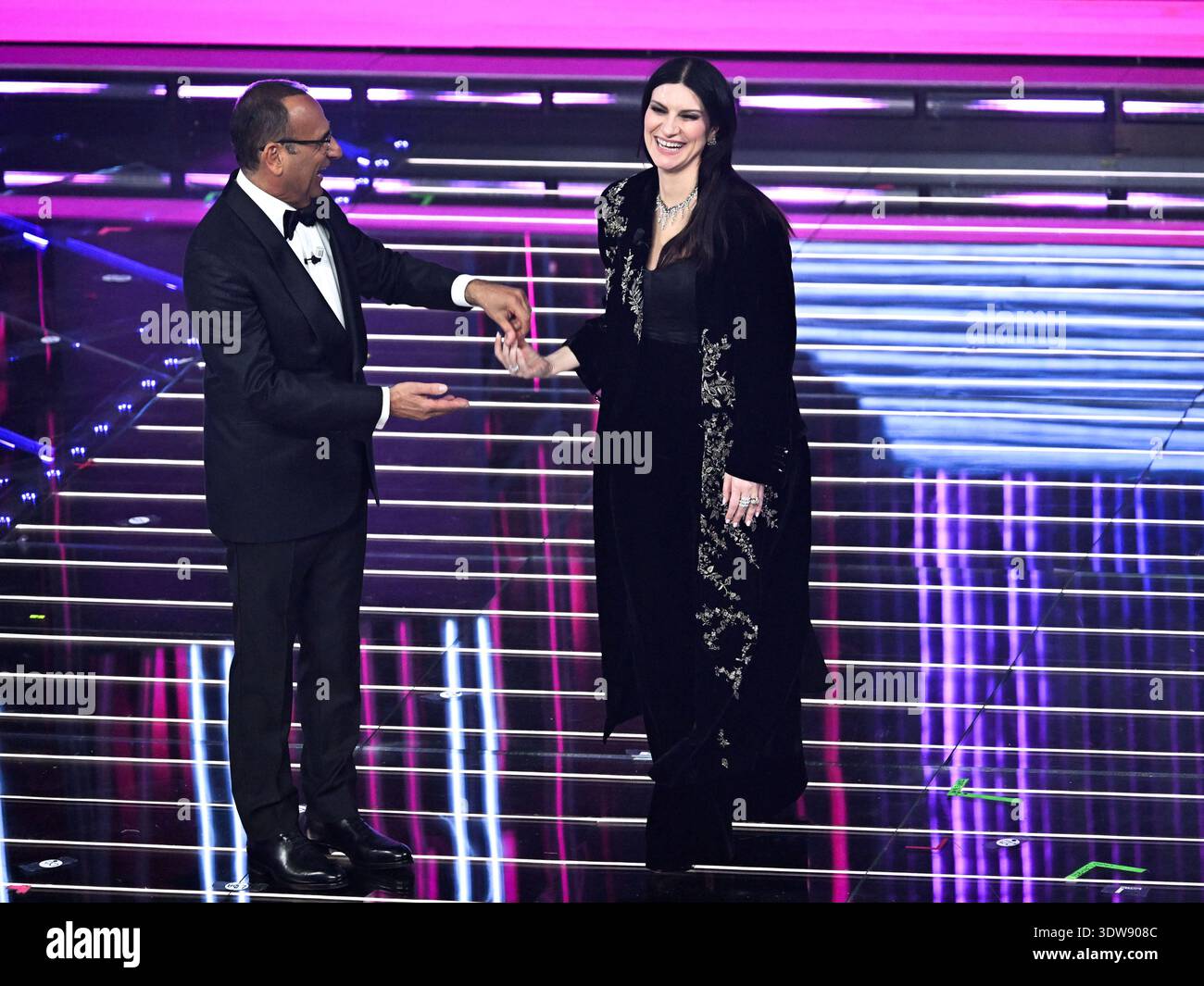 Sanremo, 76th Italian Song Festival. Second Night. Pictured: Laura ...