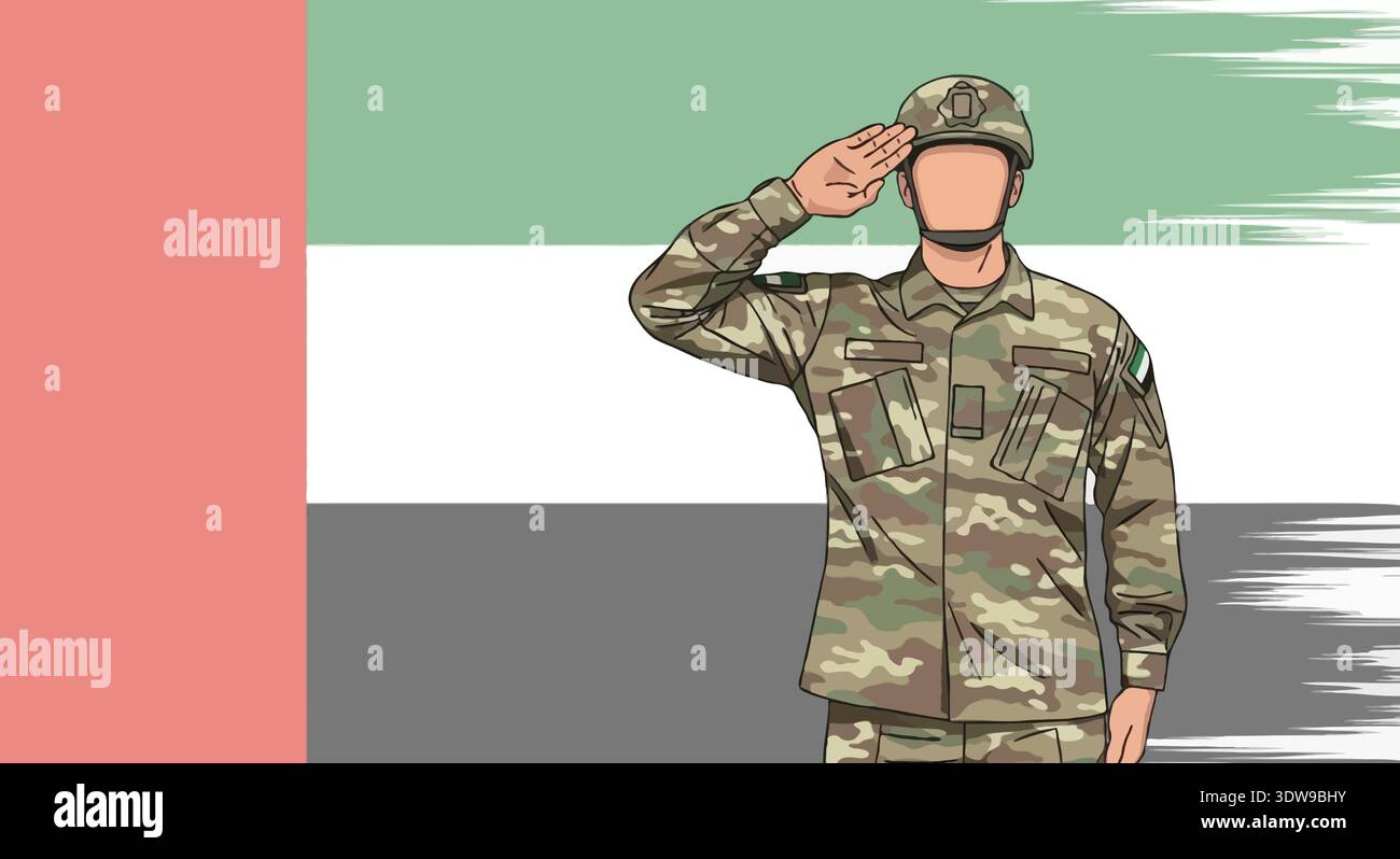United arab emirates army soldier Stock Vector Images - Alamy