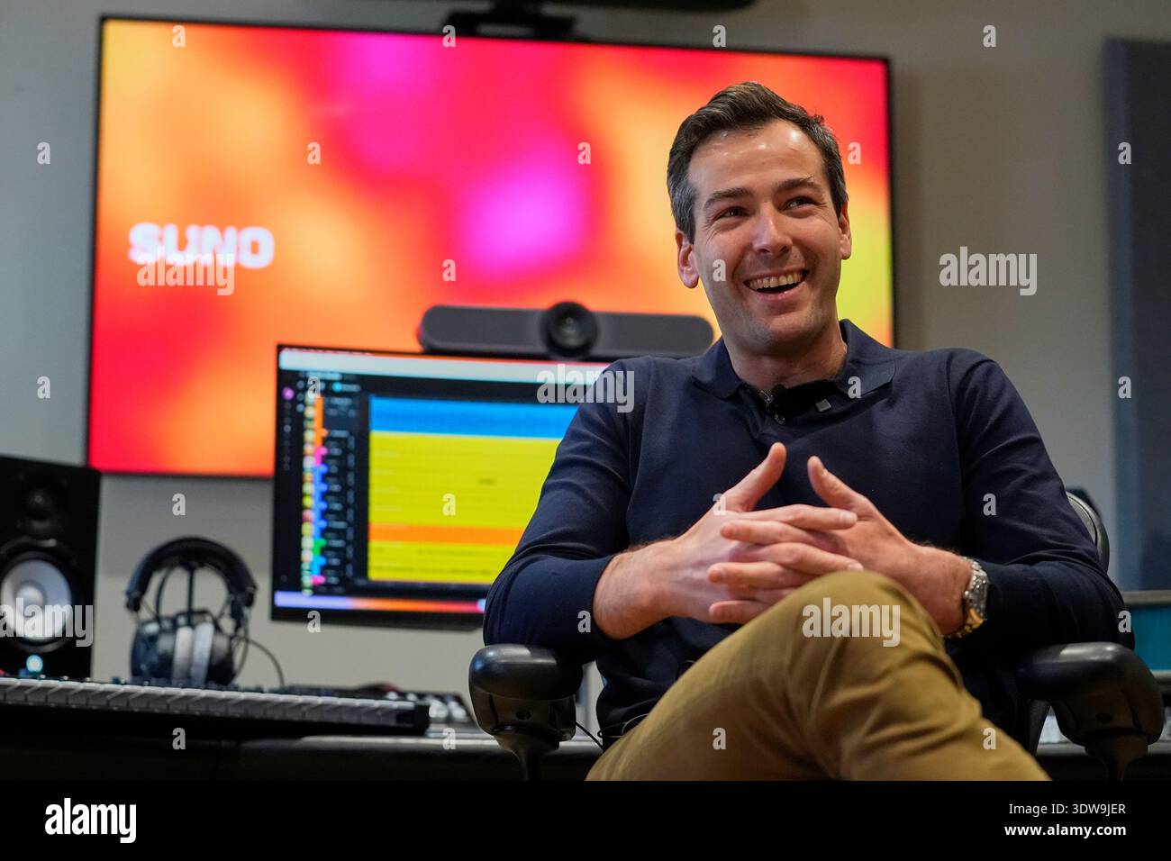 Mikey Shulman, one of the founders of AI music generator startup Suno ...
