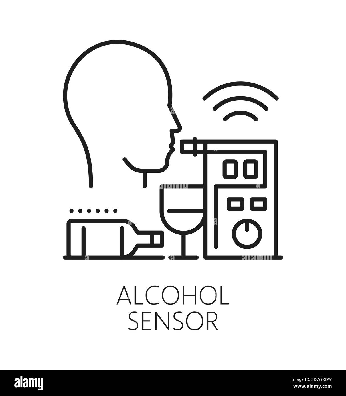 Alcohol detector Stock Vector Images - Alamy