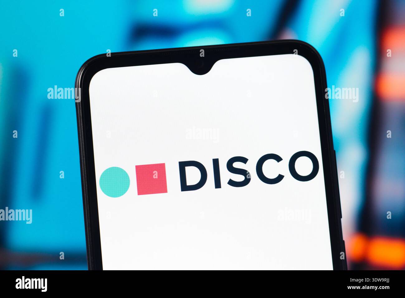 In this photo illustration, the CS Disco logo is seen displayed on a ...