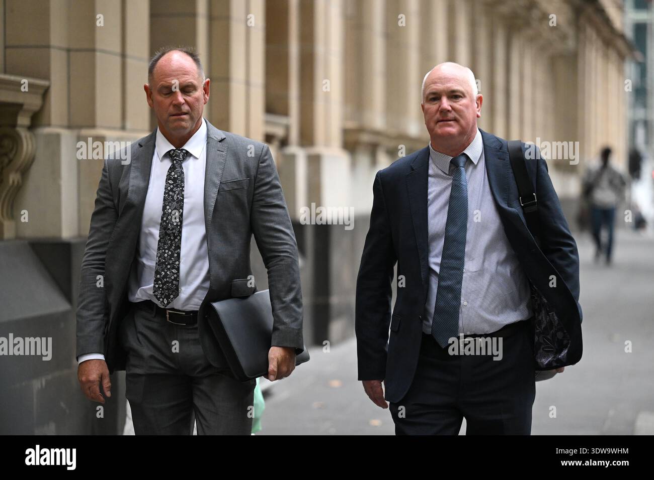 Victoria Police informant Detective Sergeant Brett Florence (right ...