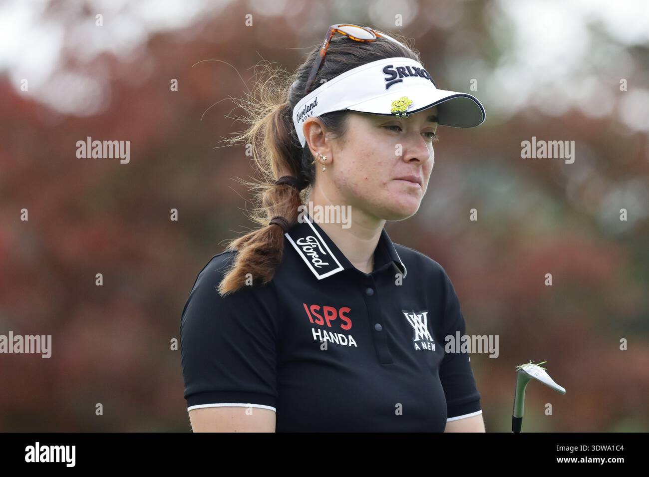 Hannah Green of Australia reacts on the green during the HSBC Women's ...