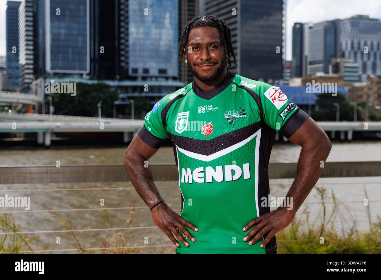 Dudley Dotoi of the Townsville Blackhawks poses for a photo during the ...