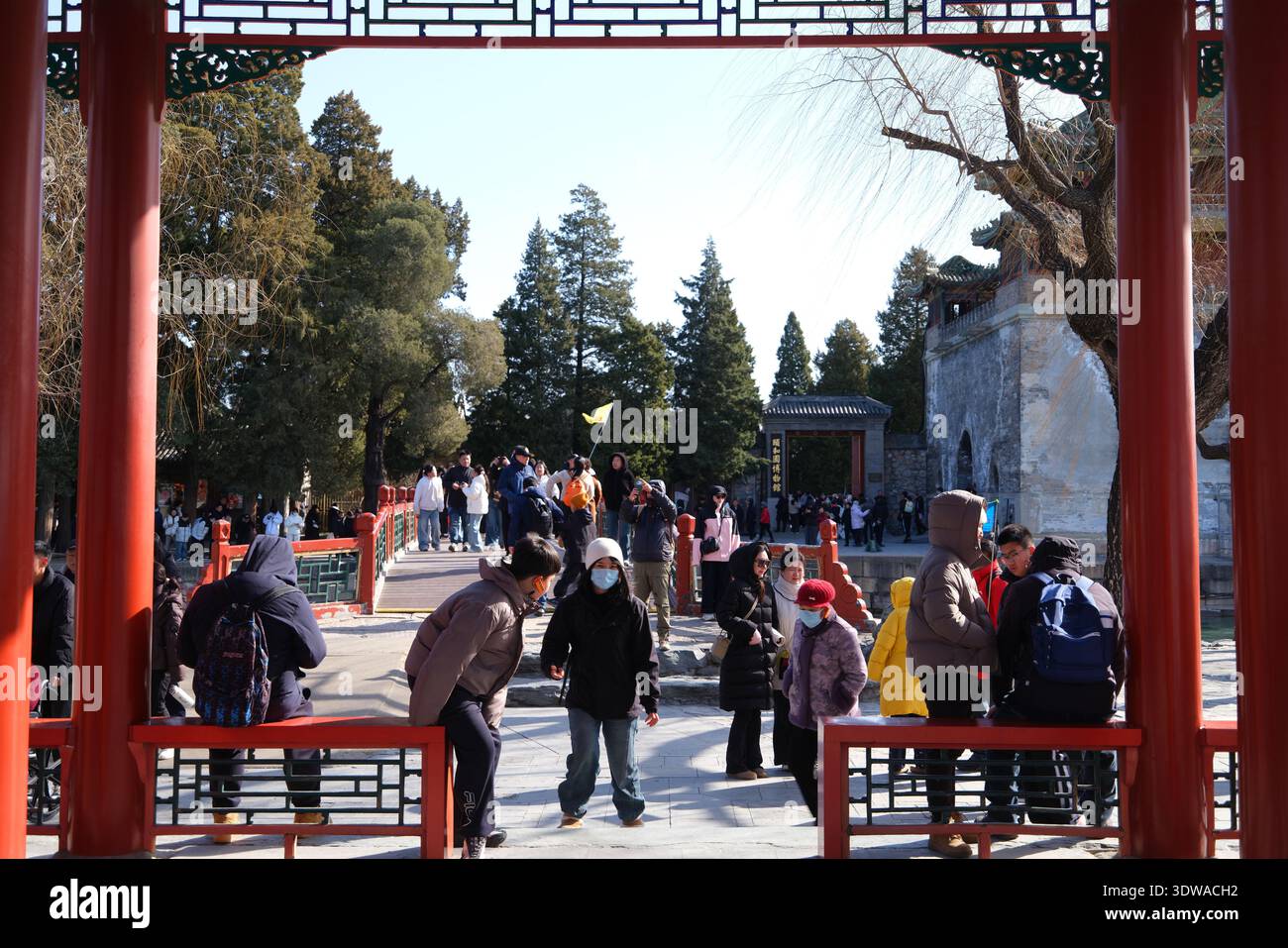 Tourists visit Tongqing Street in Beijing, China, 23 February, 2026 ...