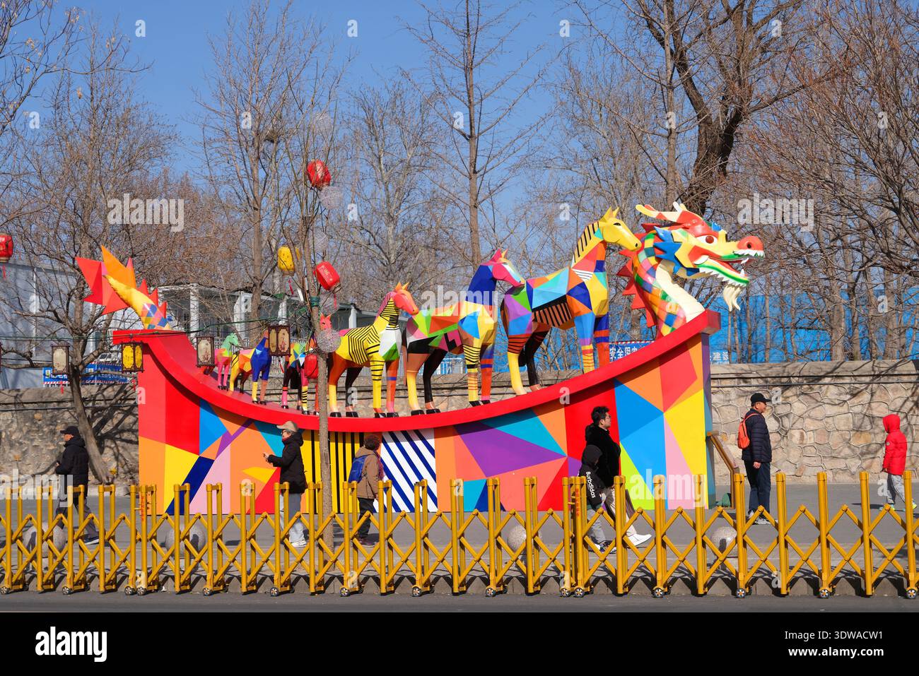 Tourists visit Tongqing Street in Beijing, China, 23 February, 2026 ...