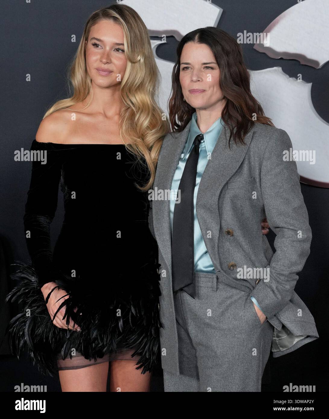 (L-R) Isabel May and Neve Campbell arrives at the Paramount Pictures ...