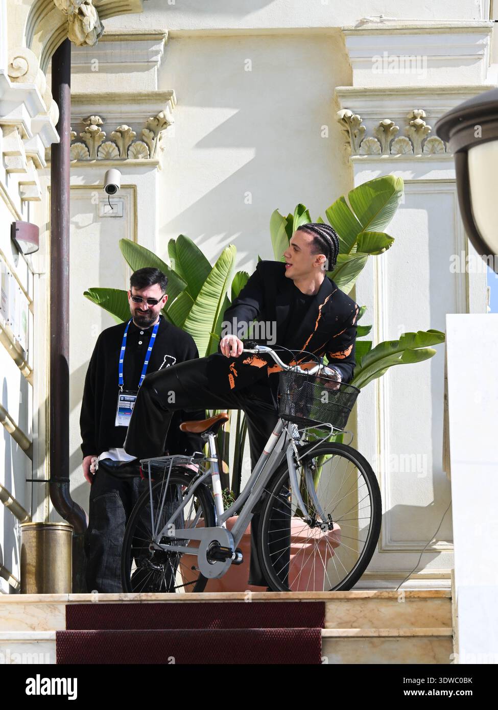 Sanremo, 76th Italian Song Festival -- Day 3 - Samurai Jay and his bike ...