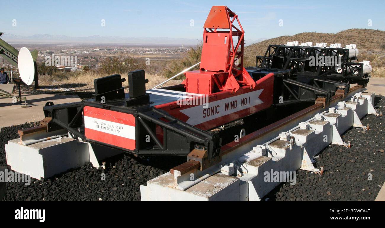 Rocket sled program history hi-res stock photography and images - Alamy