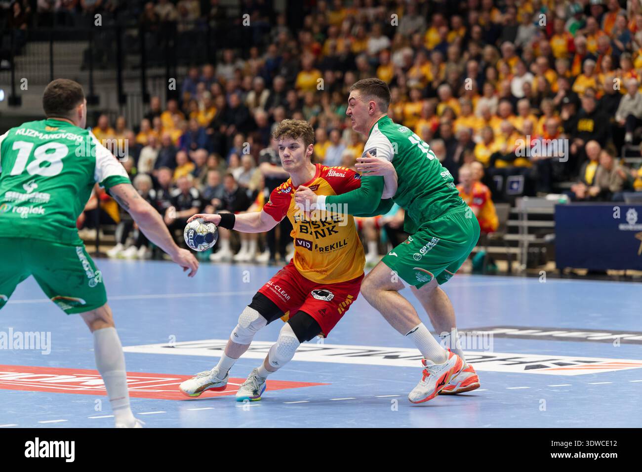 Svendborg, Denmark. 25th, February 2026. Oli Mittun (78) of GOG seen ...
