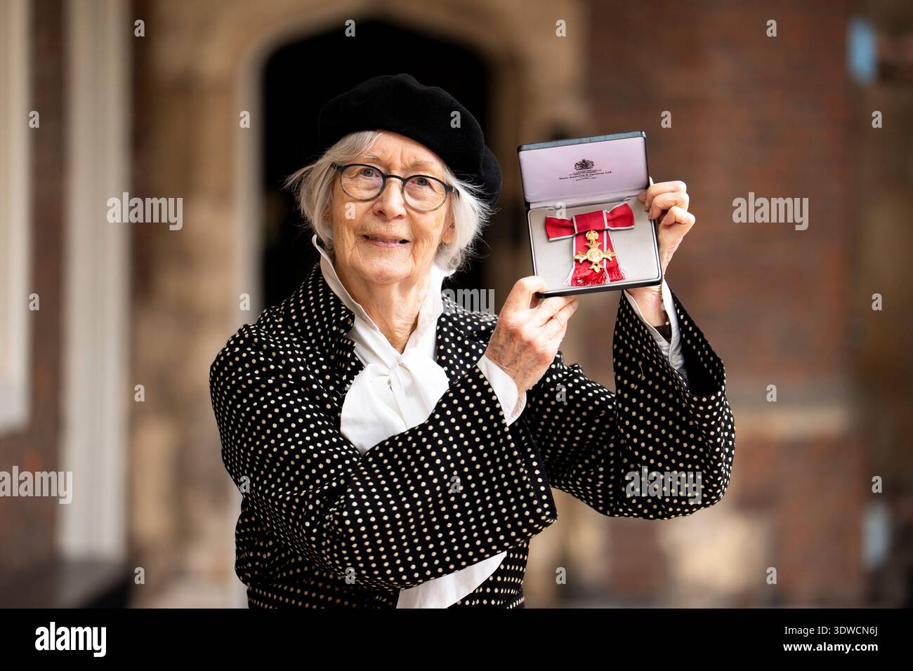 Professor Marcia Pointon after being made an Officer of the Order of ...