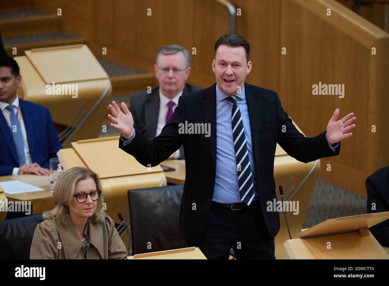 Edinburgh Scotland, UK 26 February 2026. Russell Findlay MSP at the ...