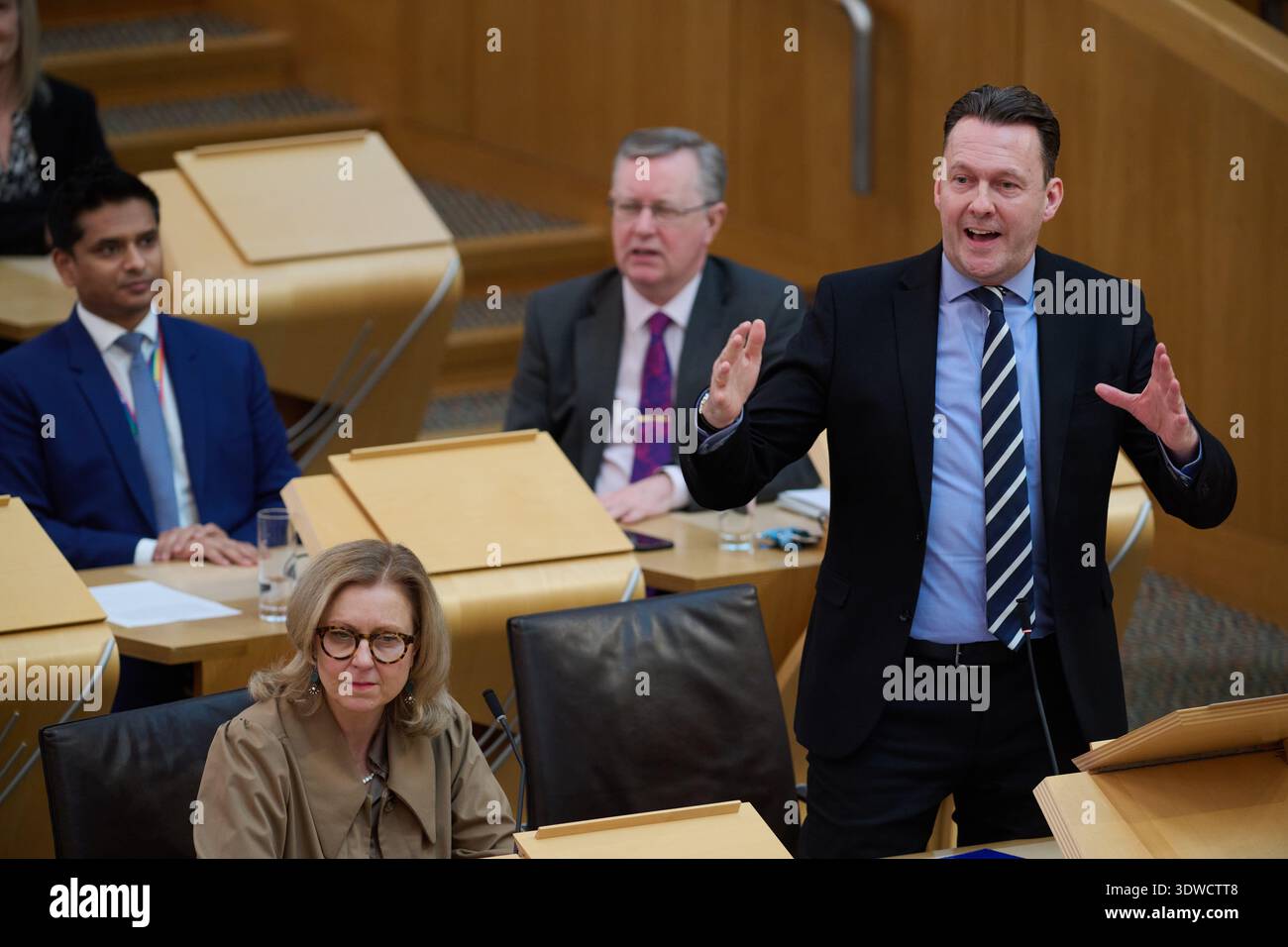 Edinburgh Scotland, UK 26 February 2026. Russell Findlay MSP at the ...