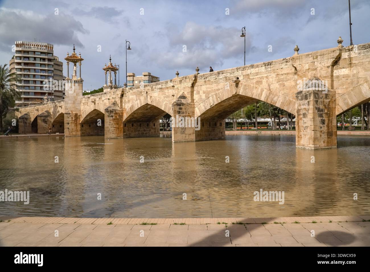 Puente del Mar, Pont de la Mar, Sea Bridge. Historic stone bridge (1587 ...