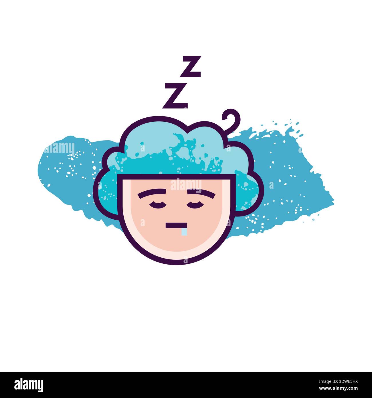 Calm emoji icon outline hi-res stock photography and images - Alamy