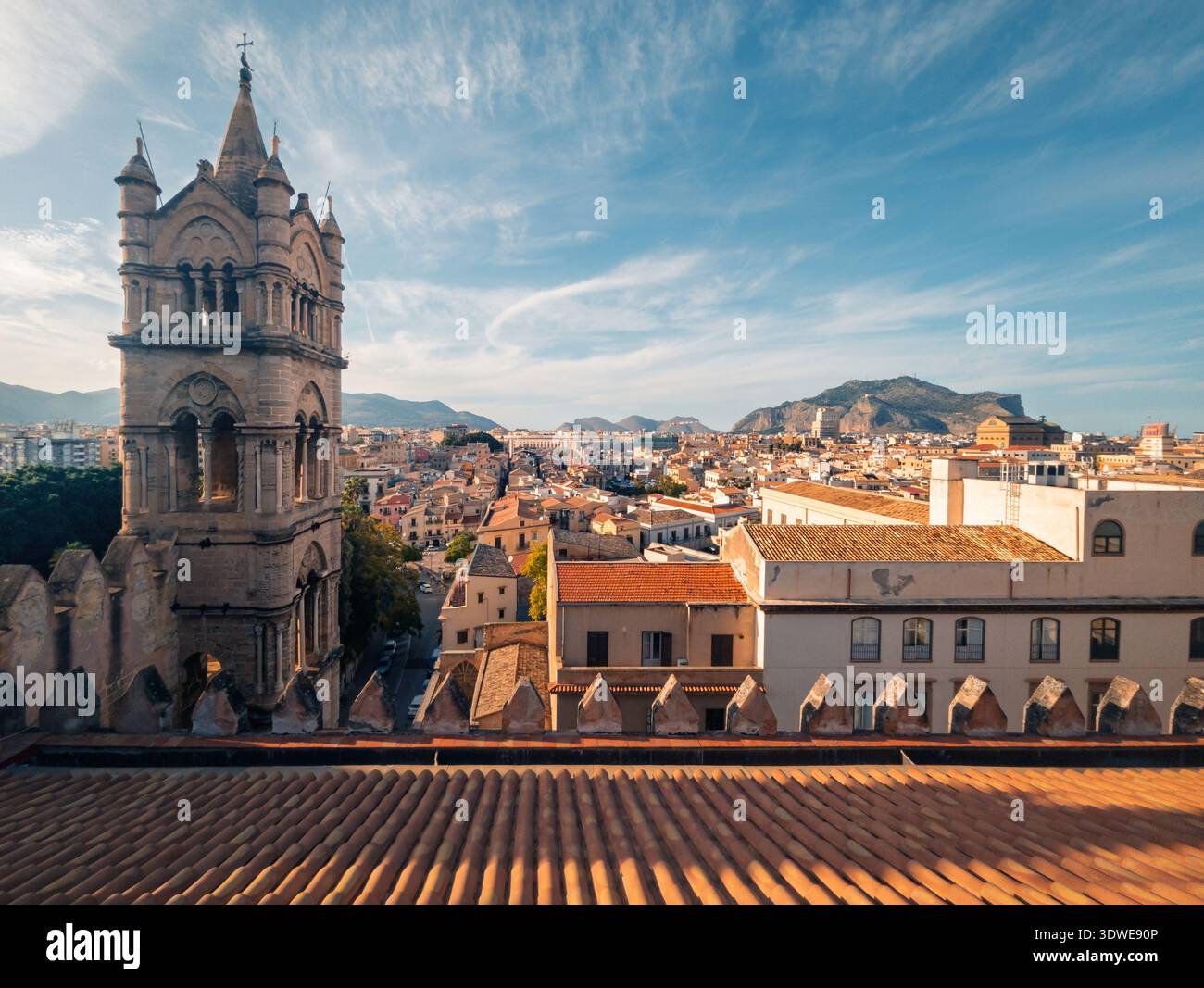 Captivating view of the Palermo skyline featuring iconic historic ...