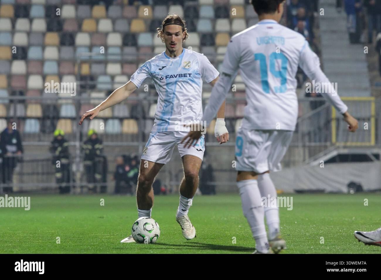 Teo Barisic of HNK Rijeka in action during the UEFA Conference League ...