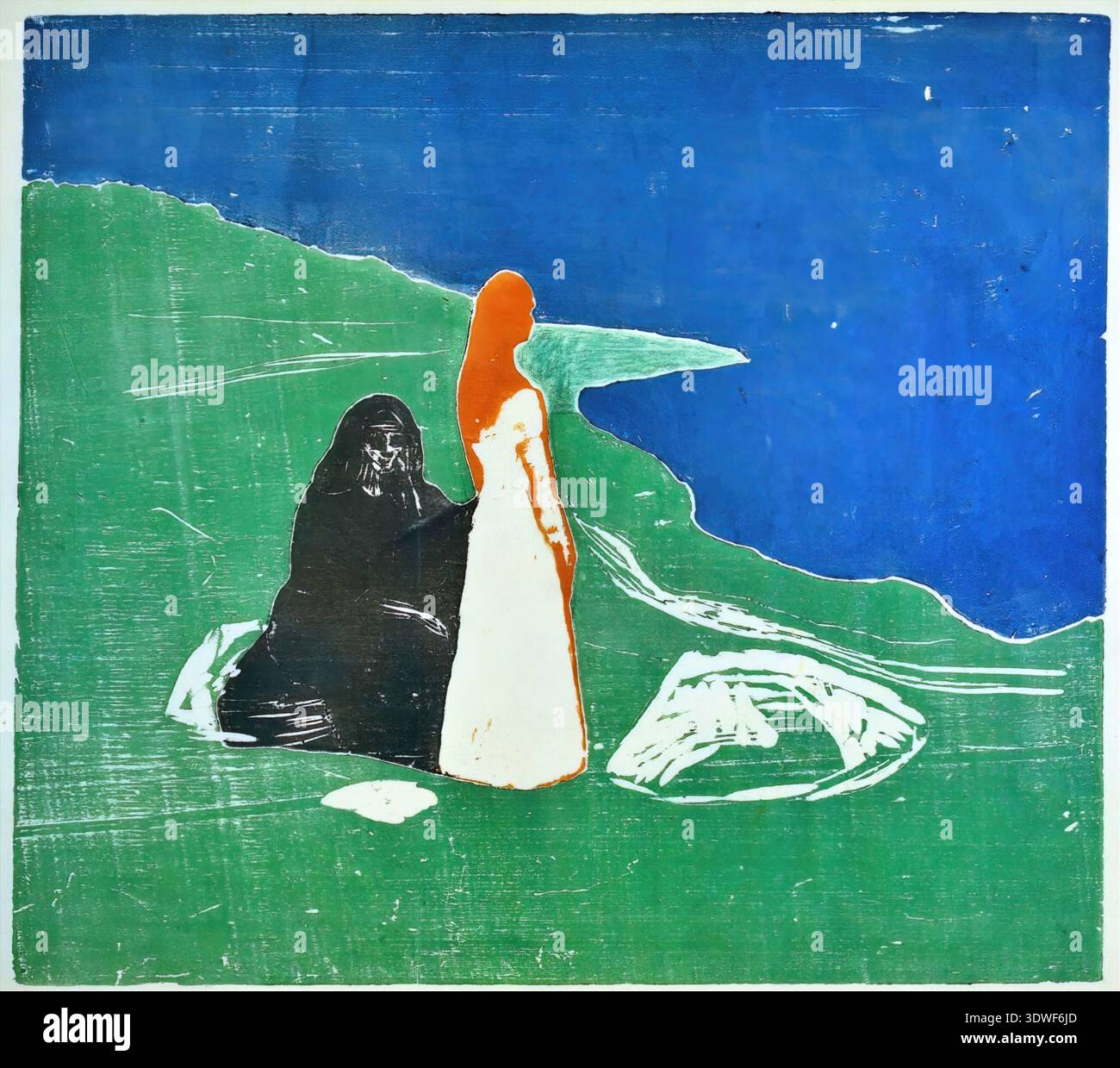 Edvard Munch Two Women on the Shore (1898), oil, Symbolism ...