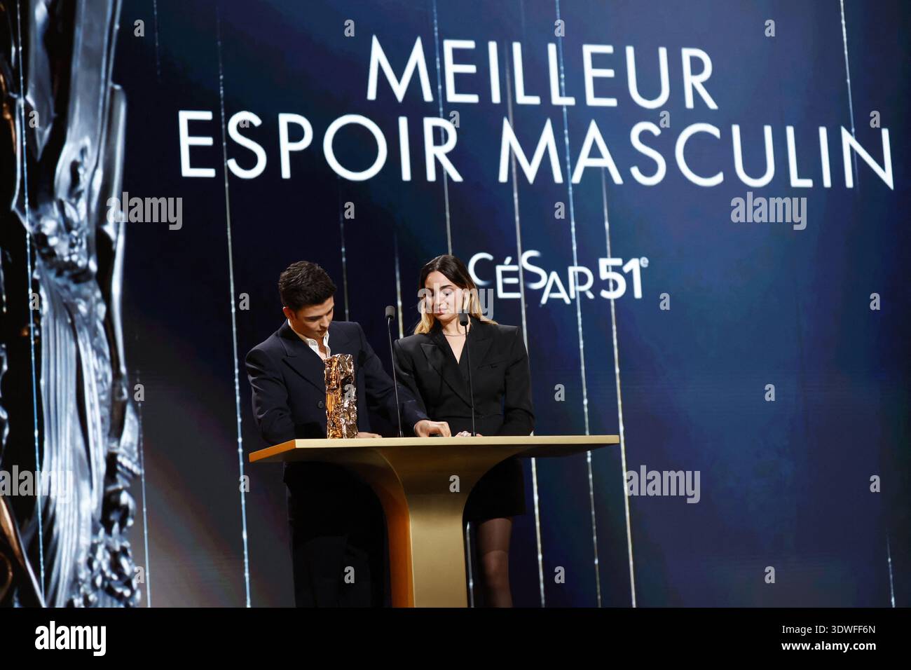 Malik Frikah and Souheila Yacoub during the 51st Cesar Film Awards held ...