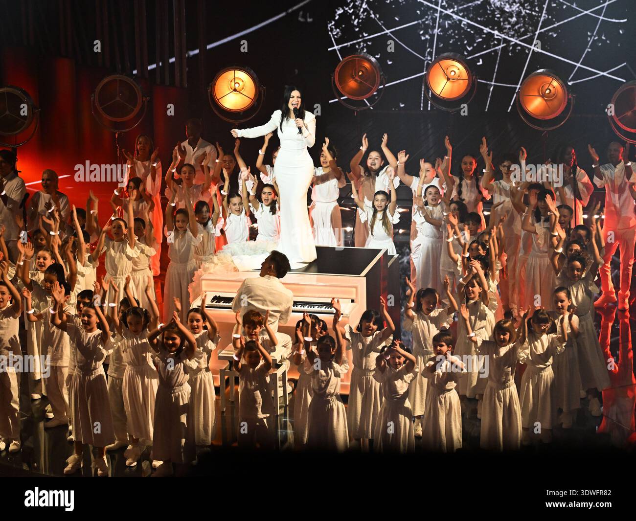 Sanremo, 76th Italian Song Festival. Third Night. Pictured: Laura ...