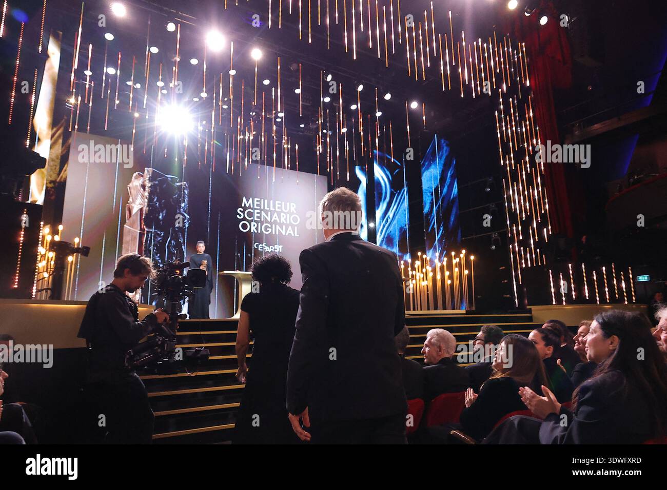 Sarah Kaminsky and Franck Dubosc during the 51st Cesar Film Awards held ...