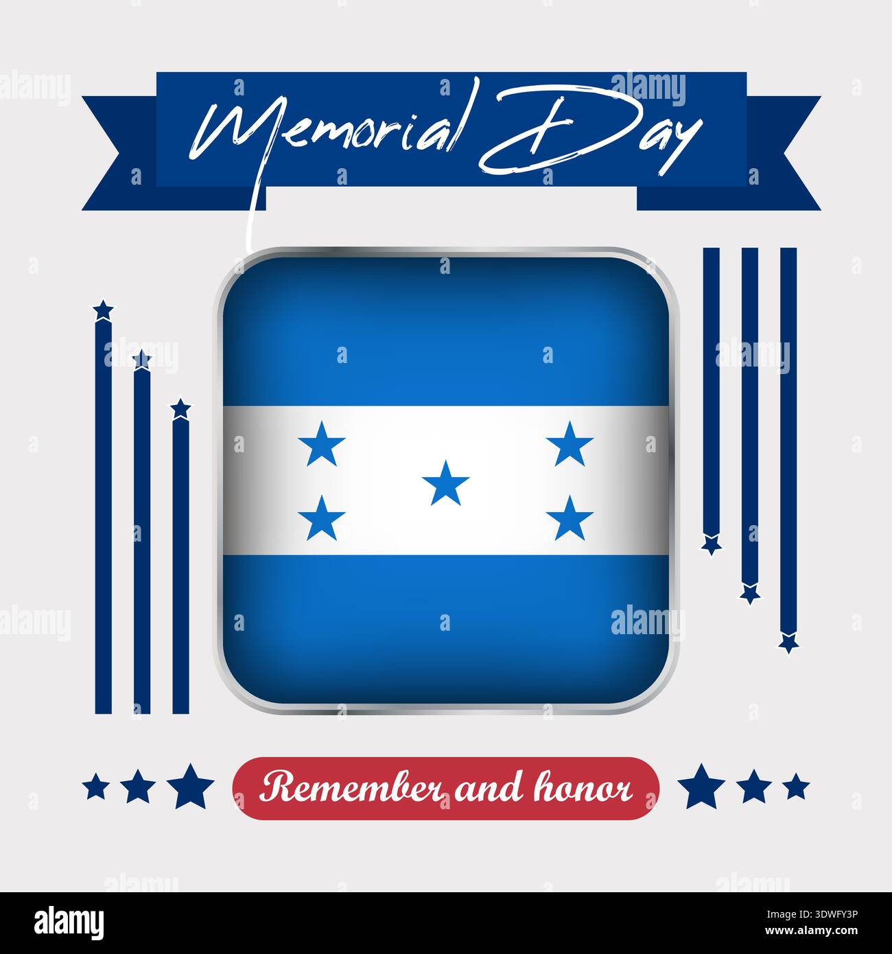 Honduras Memorial Day Vector Illustration Stock Vector Image & Art - Alamy