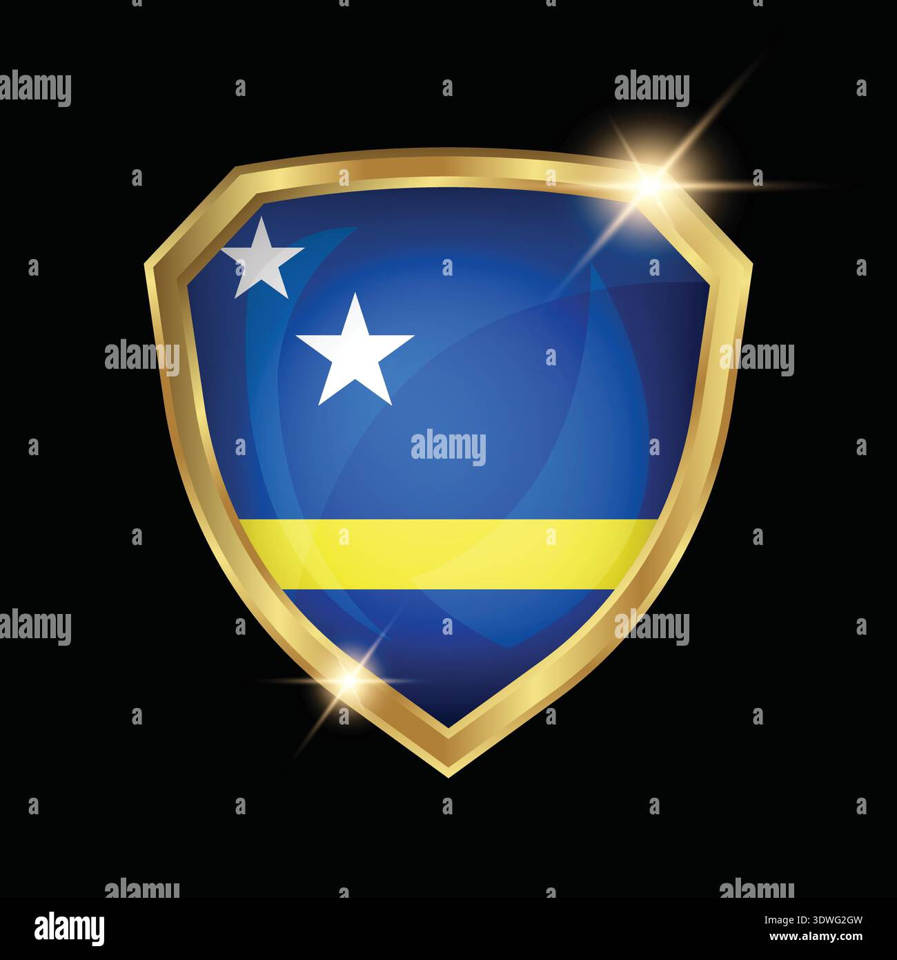 Curacao square flag hi-res stock photography and images - Alamy