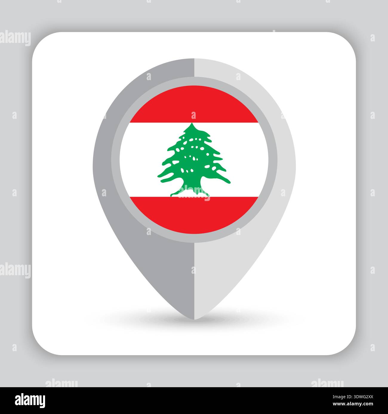 Abstract vector color map lebanon hi-res stock photography and images ...