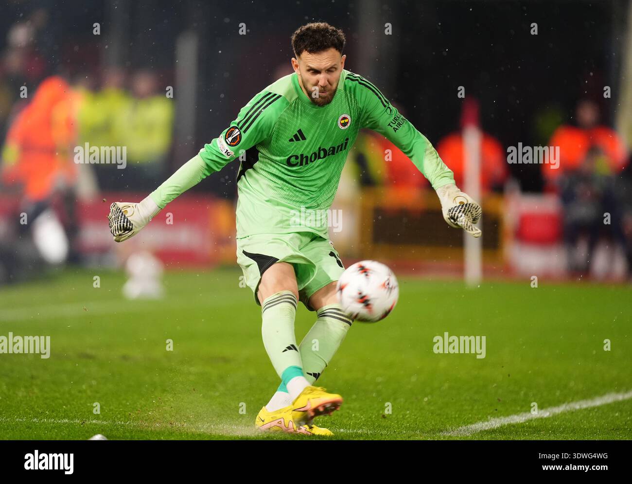 Fenerbahce goalkeeper Tarik Cetin during the UEFA Europa League ...