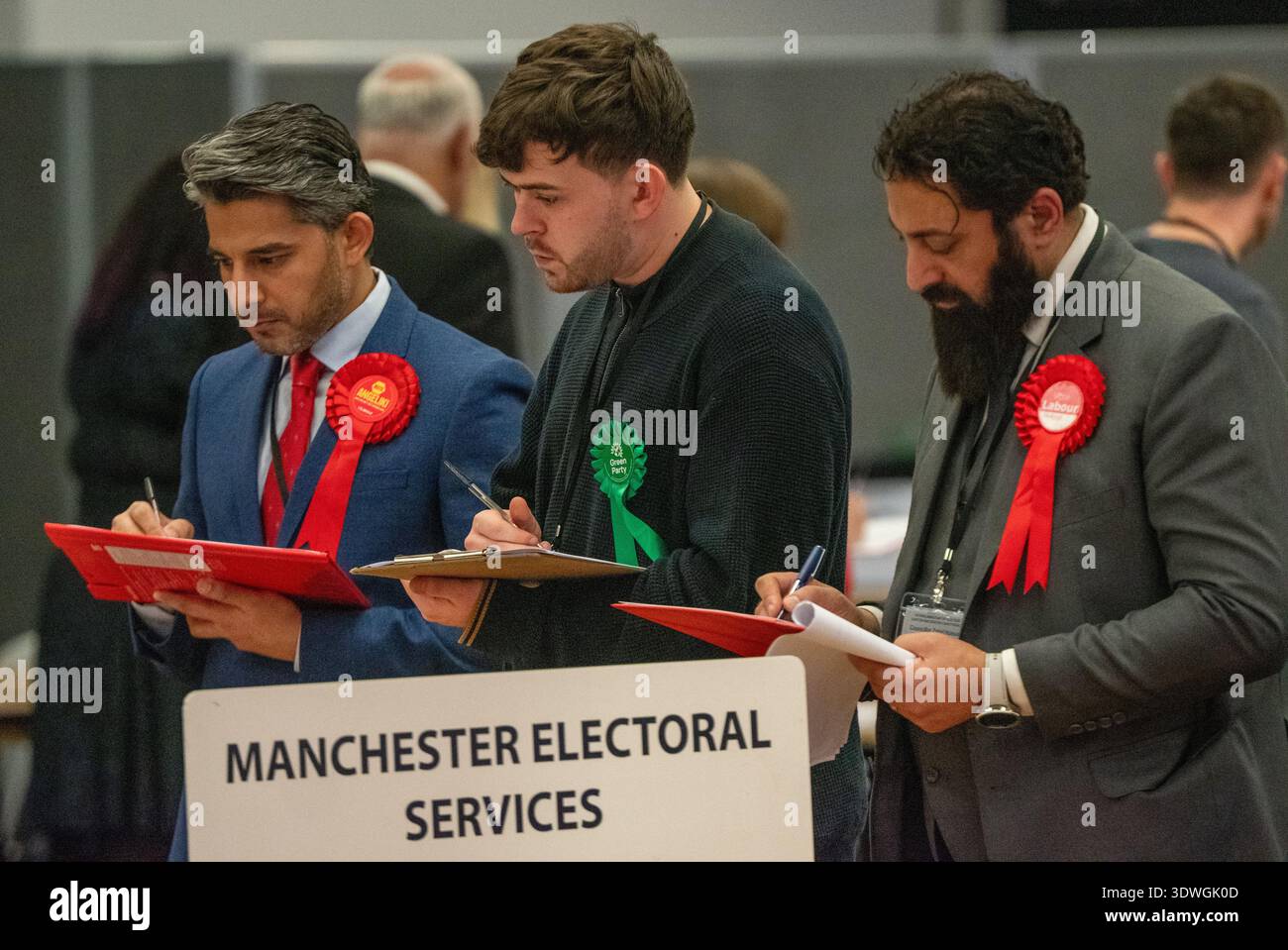 Count begins Gorton and Denton by-election at counting station ...