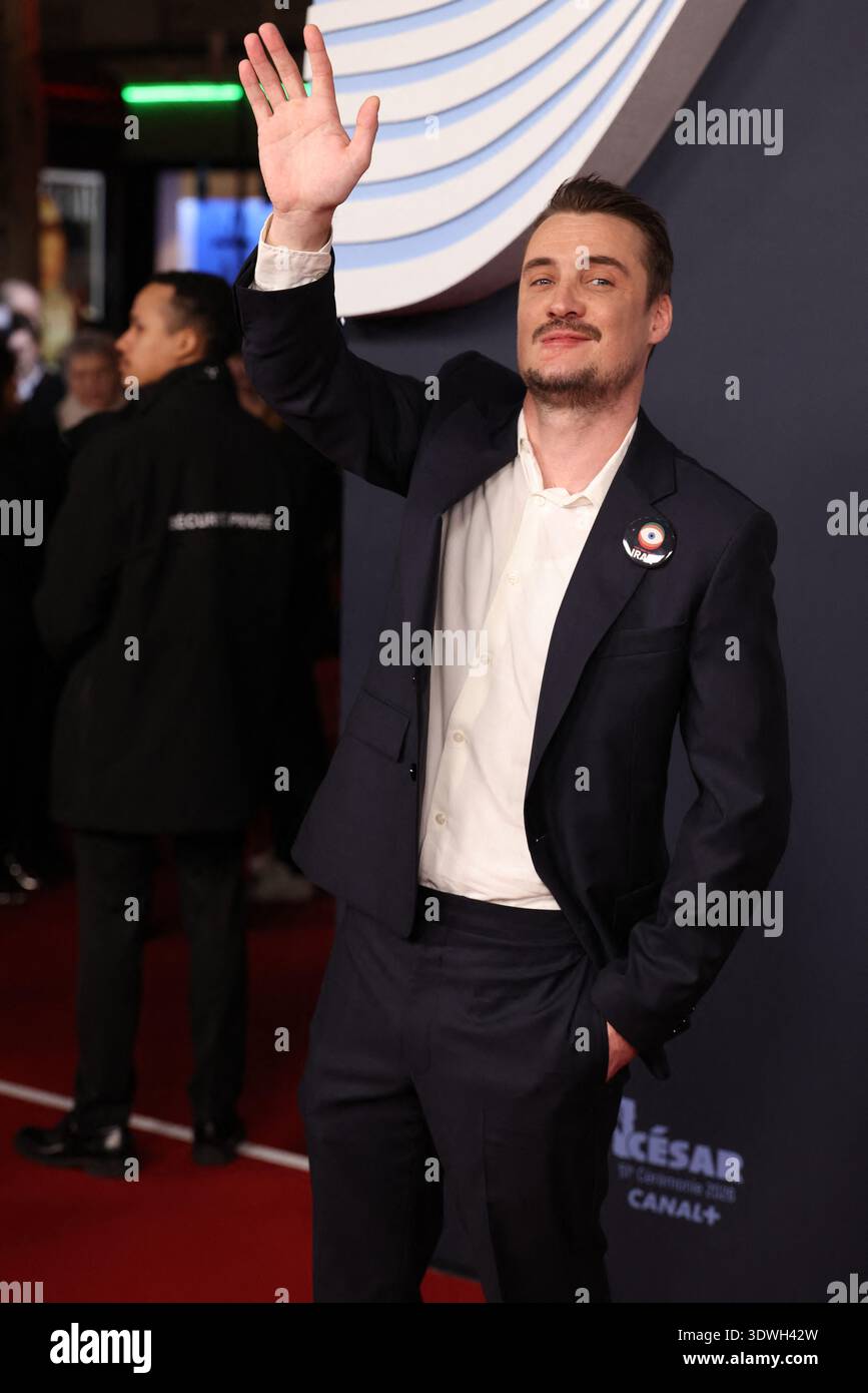 Pierre Lottin arrives at the 51st Cesar Film Awards held at l'Olympia ...