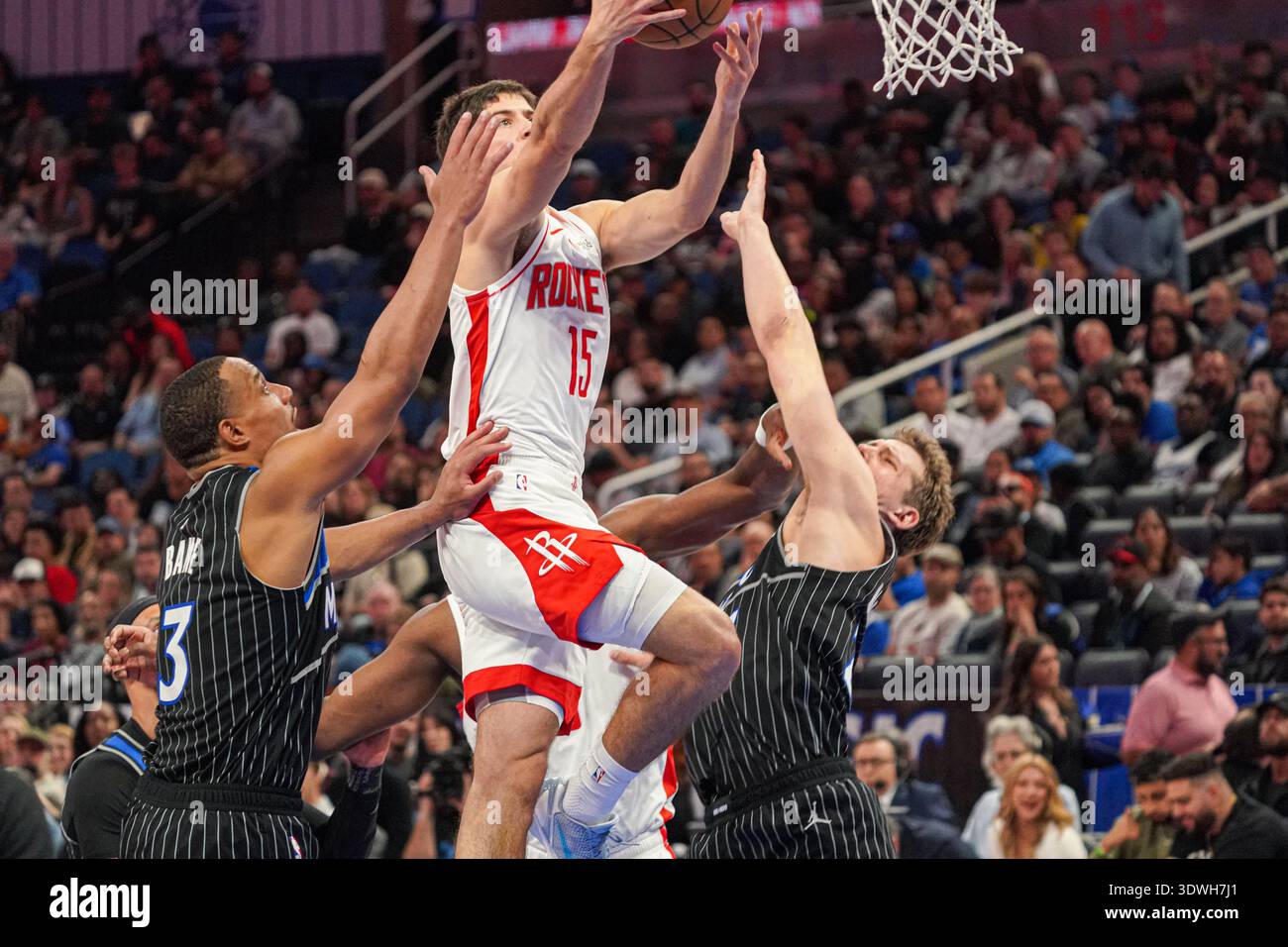 Orlando, Florida, USA, February 26, 2026, Houston Rockets guard Reed ...