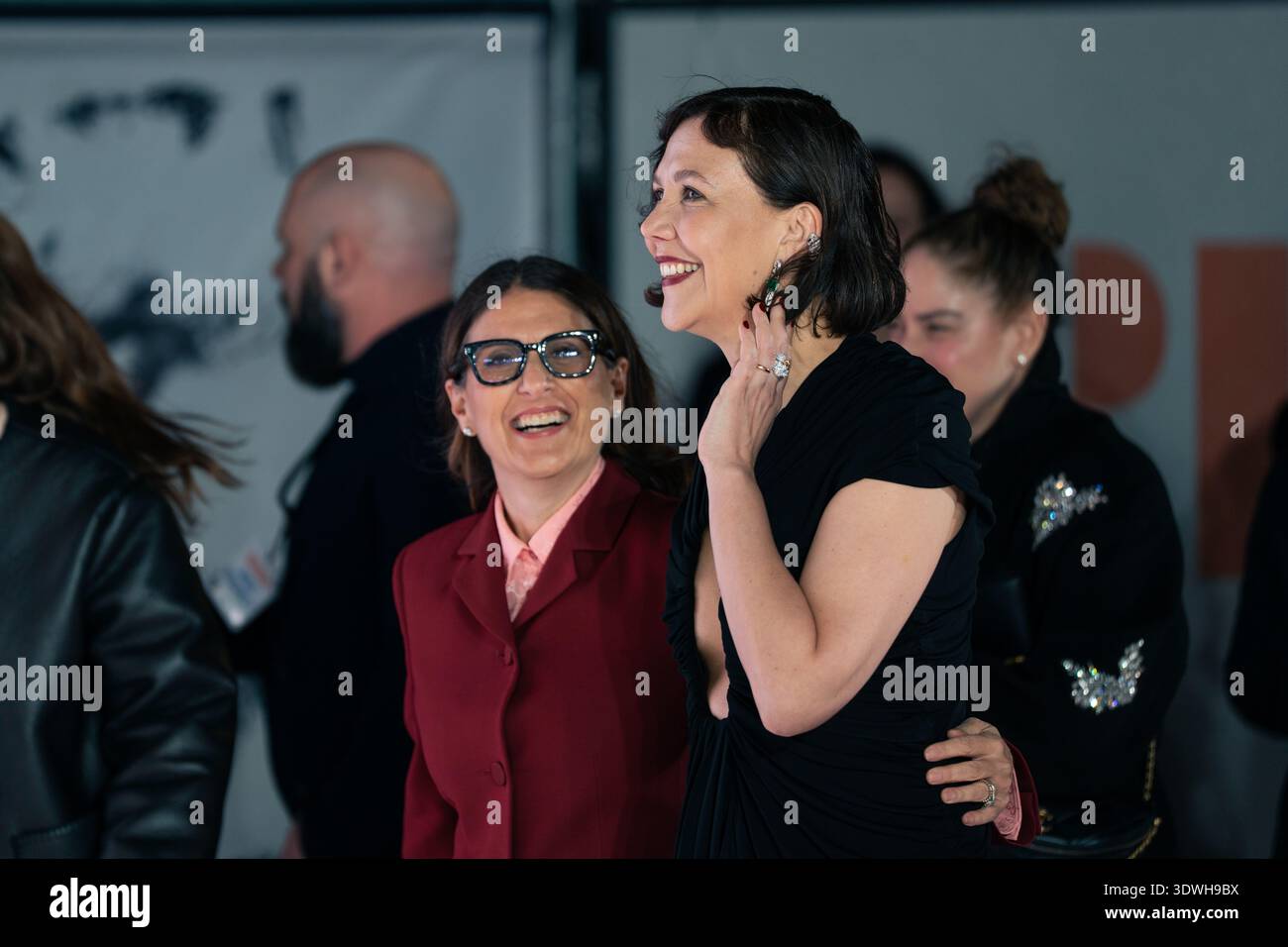 Pamela Abdy and Maggie Gyllenhaal attend "The Bride!" World Premiere at ...
