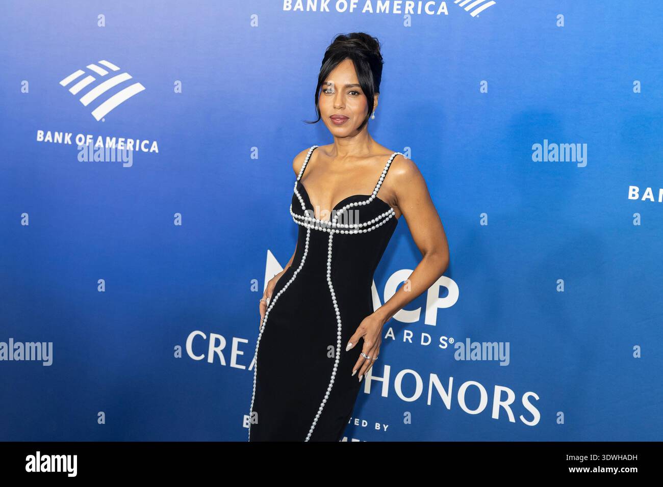 Kerry Washington attends the arrivals of the “57th NAACP Image Awards ...