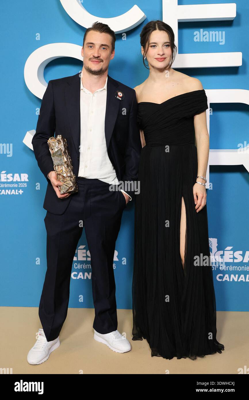 Pierre Lottin and Rebecca Marder during the 51st Cesar Film Awards held ...