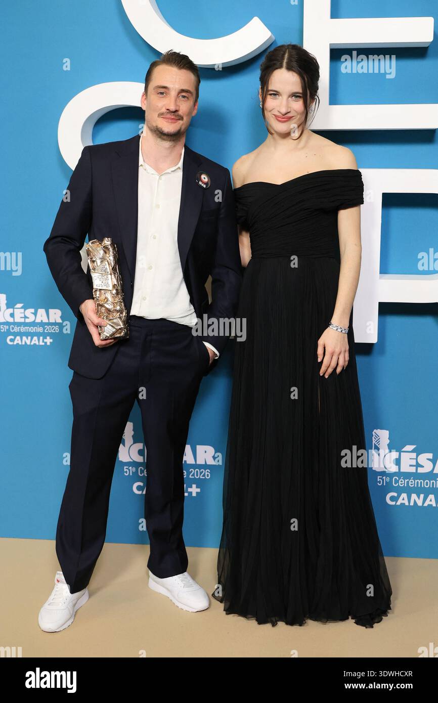 Pierre Lottin and Rebecca Marder during the 51st Cesar Film Awards held ...