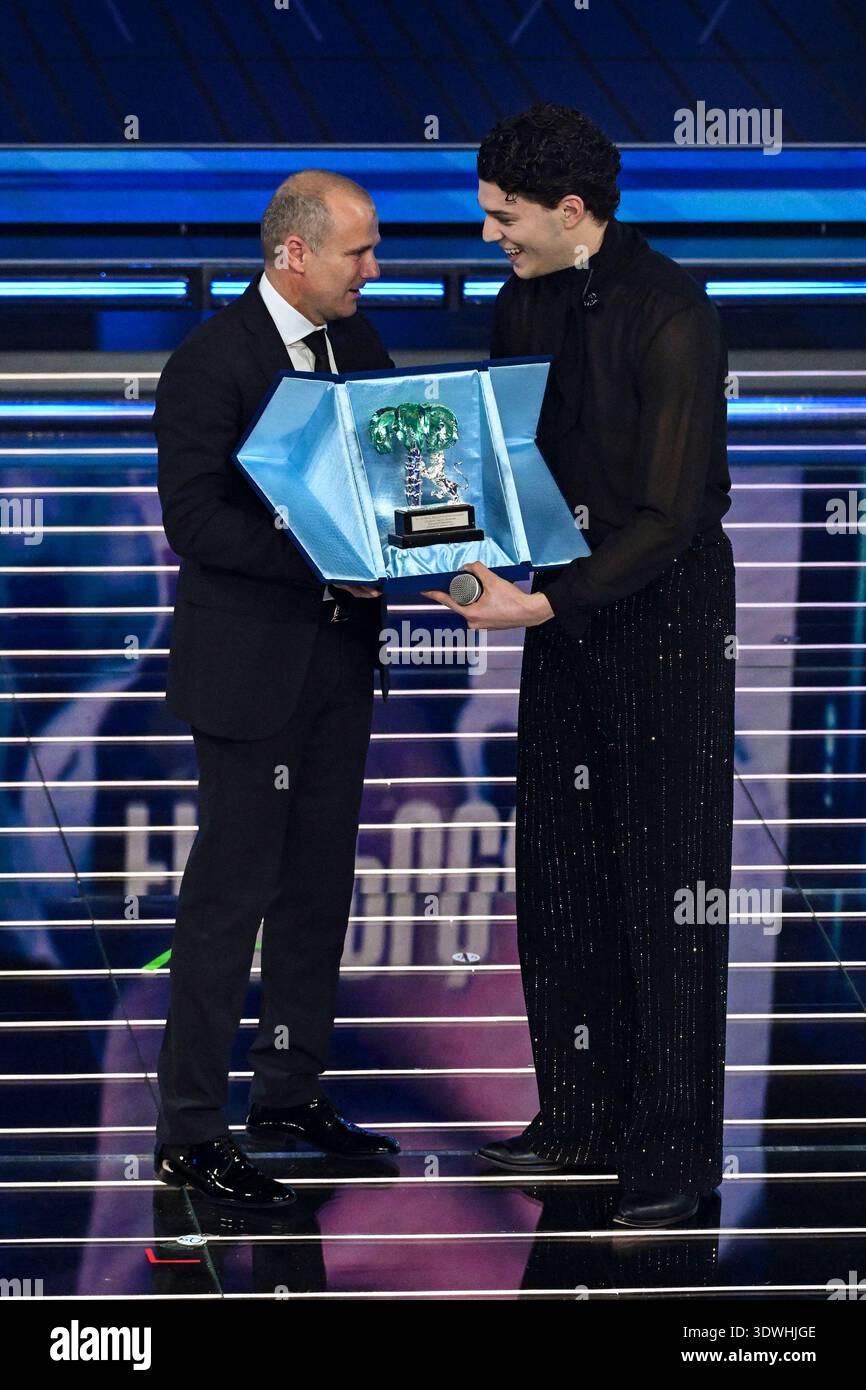 Alessandro Sindoni , Nicolo Filippucci 76th Italian Song Festival of ...
