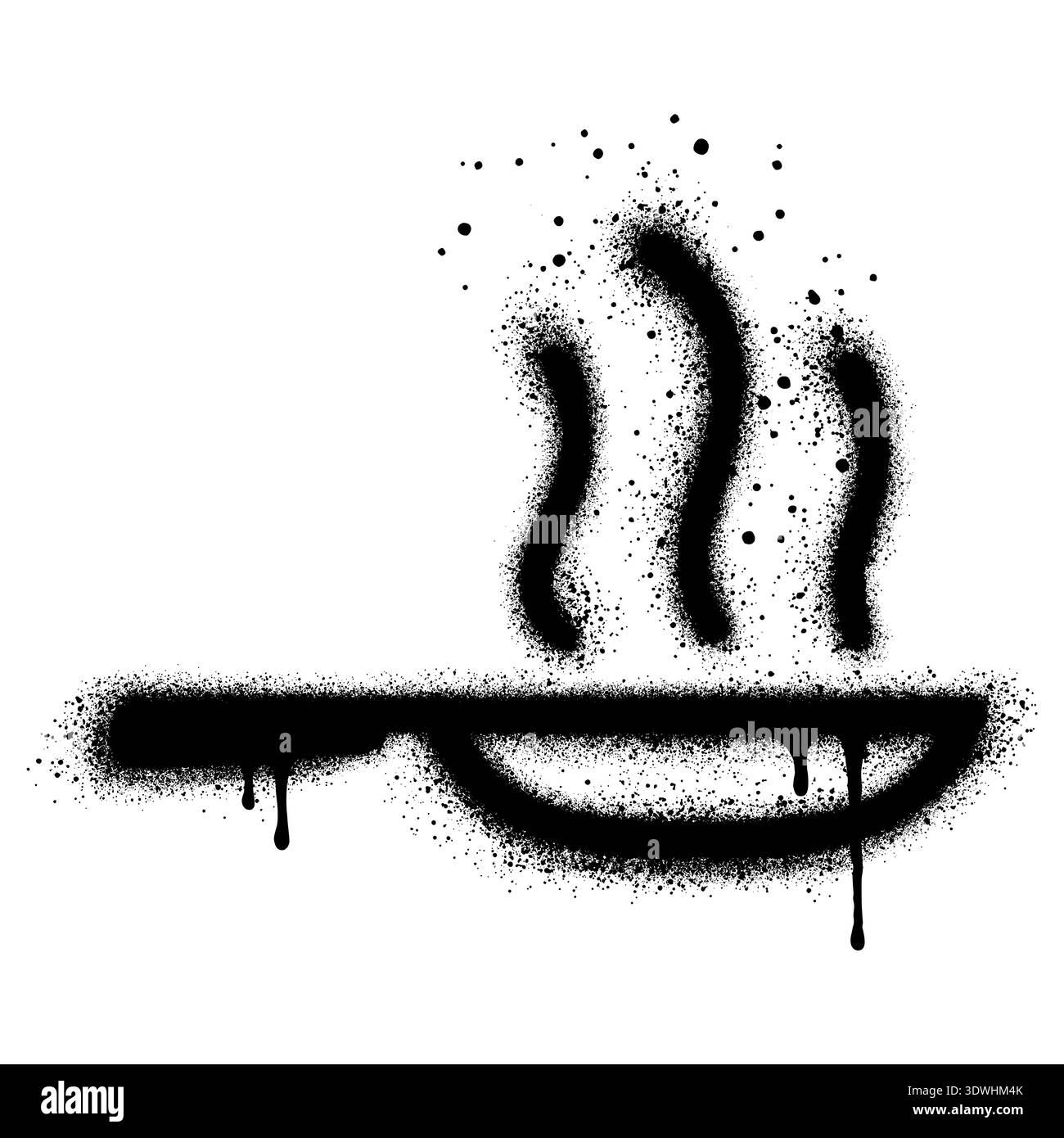 Cooking logo pan in Black and White Stock Photos & Images - Alamy