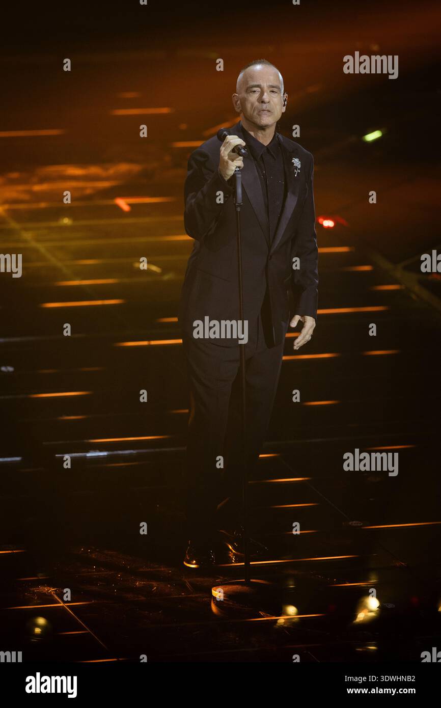 Eros Ramazzotti attends the 76th Sanremo Music Festival 2026 at Teatro ...