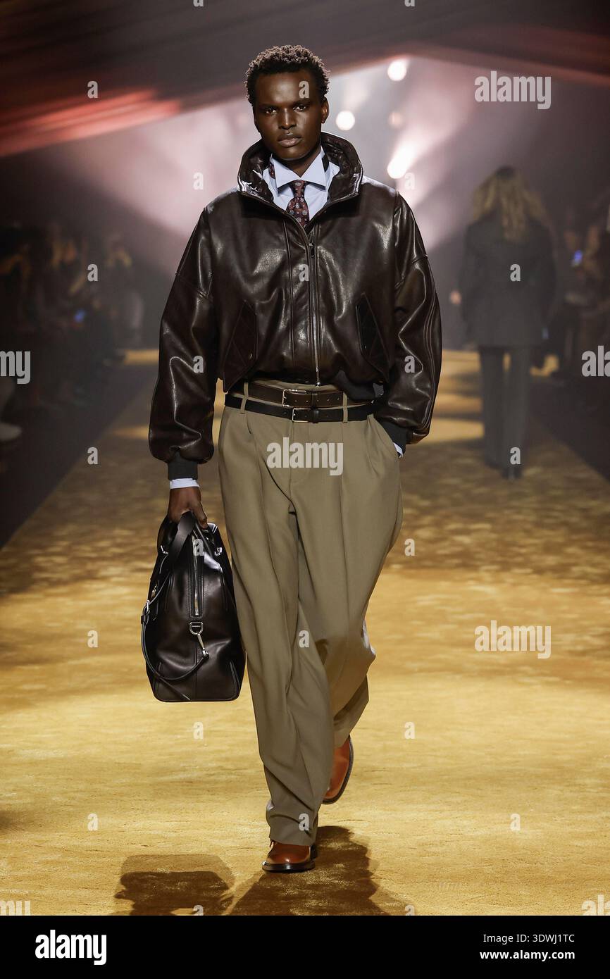 BOSS Fall/Winter 2026-2027 runway during Milan Fashion Week on February ...